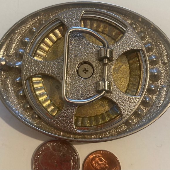Accessories | Vintage Belt Buckle Spinning Spins Brass | Poshmark